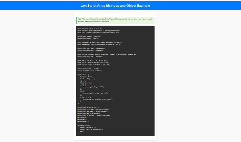 RATHLAVATH RAJESH on LinkedIn: Exploring Array Methods in JavaScript ... RATHLAVATH RAJESH on LinkedIn: Exploring Array Methods in JavaScript ...