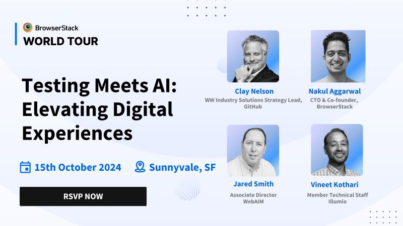 BrowserStack on LinkedIn: #ai #testingconference #softwaretesting BrowserStack on LinkedIn: #ai #testingconference #softwaretesting