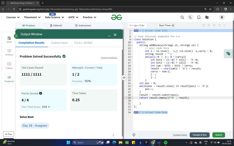 #100daysofcode #dsa #geeksforgeeks #codingchallenge #binary #linkedin # ... #100daysofcode #dsa #geeksforgeeks #codingchallenge #binary #linkedin # ...