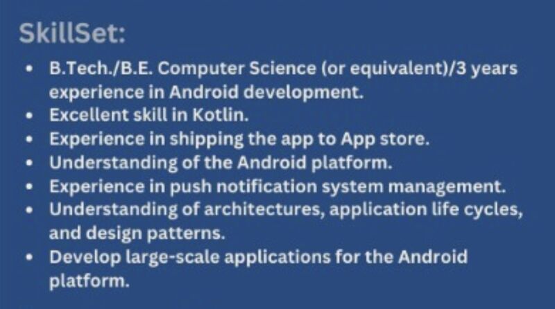 Yash Bansal on LinkedIn: #android #devops #techjobs #rapidocareers Yash Bansal on LinkedIn: #android #devops #techjobs #rapidocareers