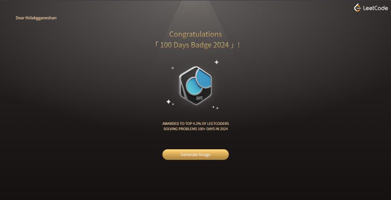 Thilak G on LinkedIn: #leetcode #100daysstrong #problemsolving # ... Thilak G on LinkedIn: #leetcode #100daysstrong #problemsolving # ...