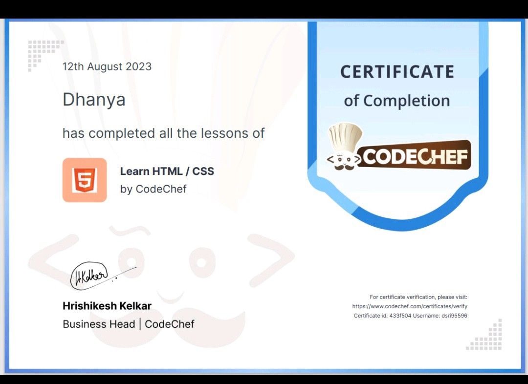 Dhanya Sri on LinkedIn: #codechef #htmlcss #html #css #htmlcode # ... Dhanya Sri on LinkedIn: #codechef #htmlcss #html #css #htmlcode # ...