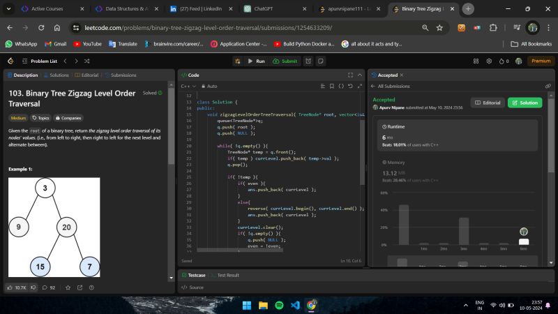 Apurv Nipane on LinkedIn: #100daysofcode #100daysofcode #leetcode # ... Apurv Nipane on LinkedIn: #100daysofcode #100daysofcode #leetcode # ...
