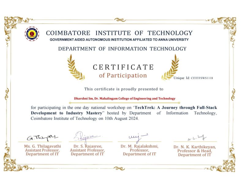 DHARSHNI S M on LinkedIn: #fullstackdeveloper #workshop #learning # ... DHARSHNI S M on LinkedIn: #fullstackdeveloper #workshop #learning # ...