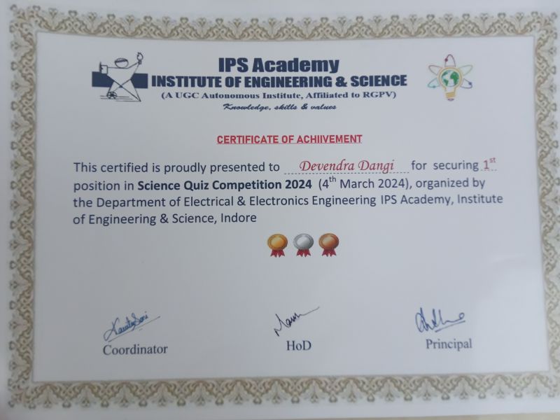 Devendra Dangi on LinkedIn: #achievement #ipsacademy #competition # ... Devendra Dangi on LinkedIn: #achievement #ipsacademy #competition # ...