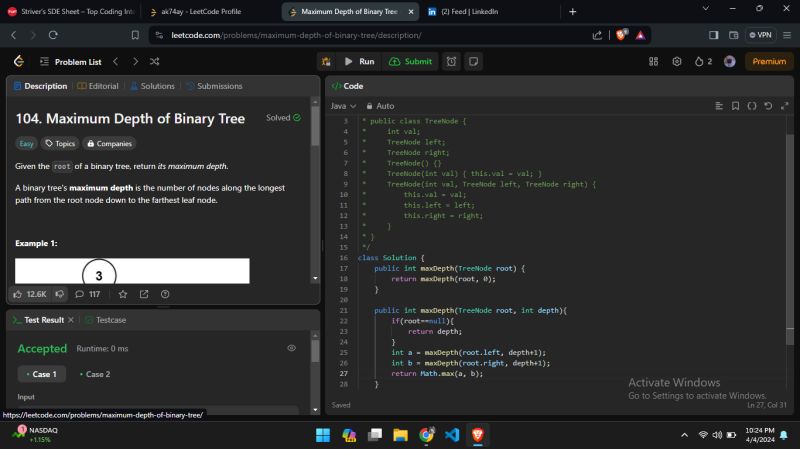 Akshay Pant on LinkedIn: 100 days DSA revision challenge. Day 53/100 ... Akshay Pant on LinkedIn: 100 days DSA revision challenge. Day 53/100 ...