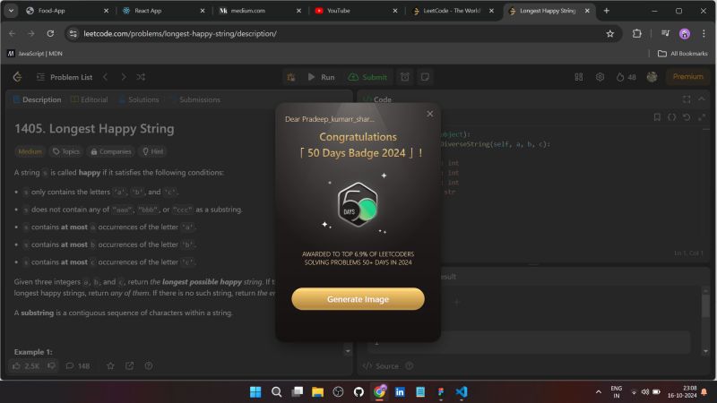 PRADEEP KUMAR SHARMA on LinkedIn: #leetcode #50dayschallenge # ... PRADEEP KUMAR SHARMA on LinkedIn: #leetcode #50dayschallenge # ...
