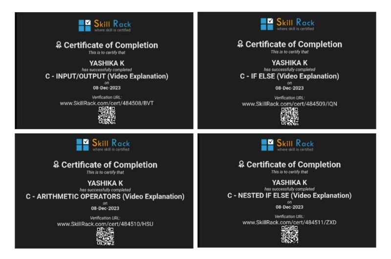 Yashika Kannan on LinkedIn: #skillrack #continuouslearning Yashika Kannan on LinkedIn: #skillrack #continuouslearning