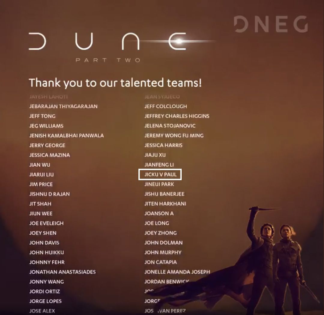 Jicku V Paul on LinkedIn: #dune2 #dneg Jicku V Paul on LinkedIn: #dune2 #dneg