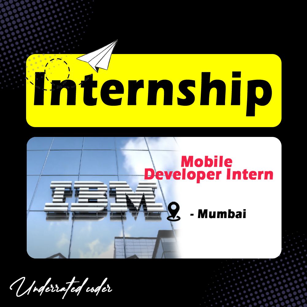 Underrated Coder on LinkedIn: #ibm #internship #mobiledeveloper #aws # ... Underrated Coder on LinkedIn: #ibm #internship #mobiledeveloper #aws # ...