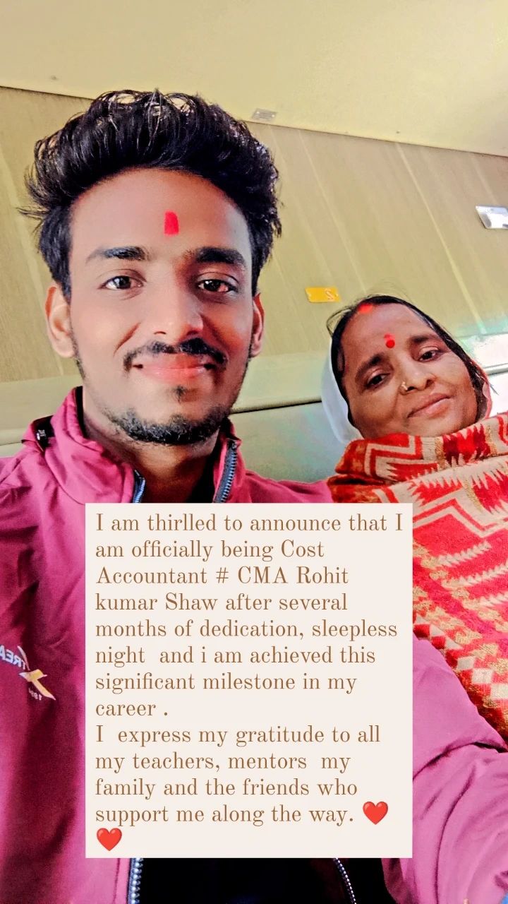 CMA Rohit Kumar Shaw | CMA Rohit Kumar Shaw CMA Rohit Kumar Shaw | CMA Rohit Kumar Shaw
