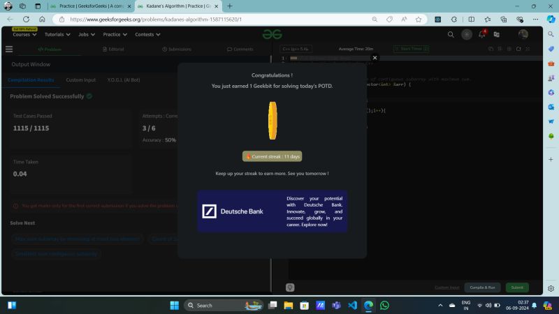 Abhijeet Singh Rawat on LinkedIn: #codingchallenge #kadanesalgorithm # ... Abhijeet Singh Rawat on LinkedIn: #codingchallenge #kadanesalgorithm # ...