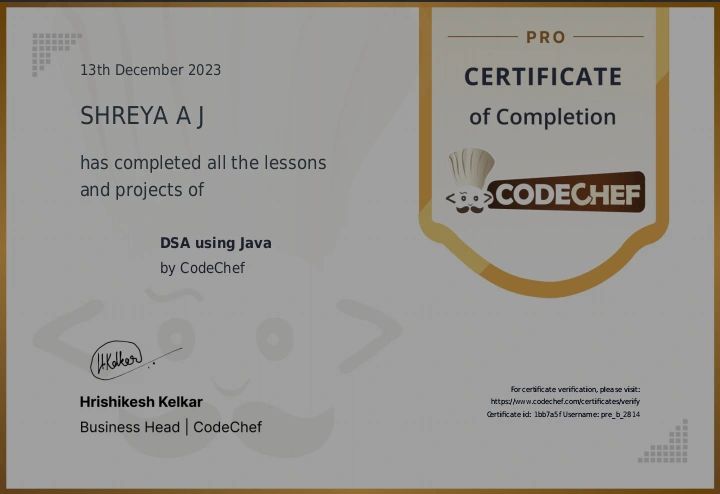 Shreya Jayaram on LinkedIn: #codechef #java #coding #dsa #programming Shreya Jayaram on LinkedIn: #codechef #java #coding #dsa #programming