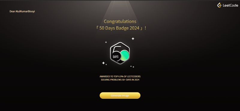 Atul Kumar Bisoyi on LinkedIn: #leetcode #codingmilestone # ... Atul Kumar Bisoyi on LinkedIn: #leetcode #codingmilestone # ...