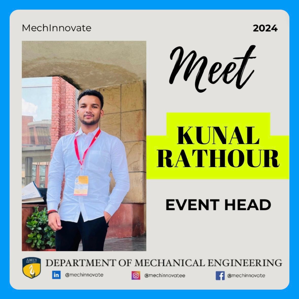 MechInnovate on LinkedIn: Meet Kunal Rathour Rathour, our Event Head ... MechInnovate on LinkedIn: Meet Kunal Rathour Rathour, our Event Head ...