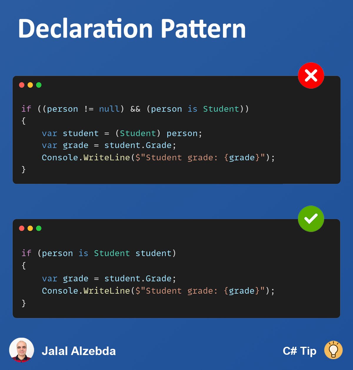 How declaration patterns can boost code quality | Jalal Alzebda posted ... How declaration patterns can boost code quality | Jalal Alzebda posted ...