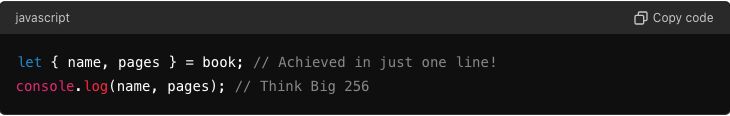Nishi Surti on LinkedIn: 🌟 Exploring JavaScript Destructuring: Part 1 🌟 ... Nishi Surti on LinkedIn: 🌟 Exploring JavaScript Destructuring: Part 1 🌟 ...