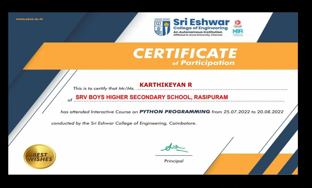 Karthikeyan R on LinkedIn: #pythonprogramming #python Karthikeyan R on LinkedIn: #pythonprogramming #python