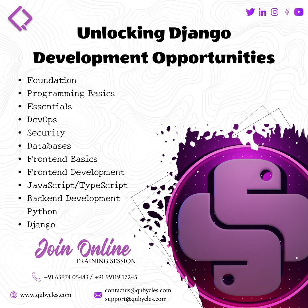 Qubycles on LinkedIn: #djangodevelopment #unlockopportunities #qubycles ... Qubycles on LinkedIn: #djangodevelopment #unlockopportunities #qubycles ...