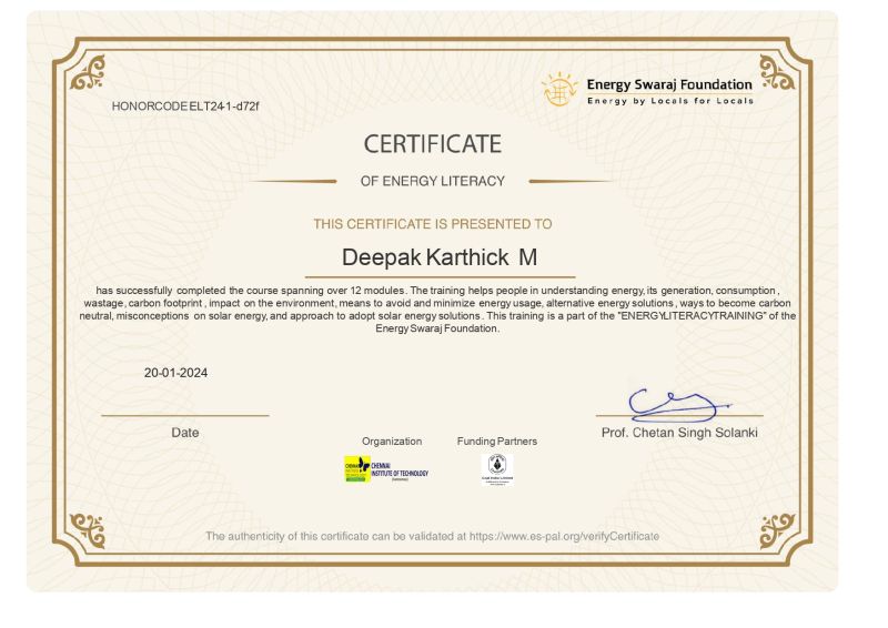 Deepak Karthick on LinkedIn: #citpride #energyliteracy #sustainability ... Deepak Karthick on LinkedIn: #citpride #energyliteracy #sustainability ...