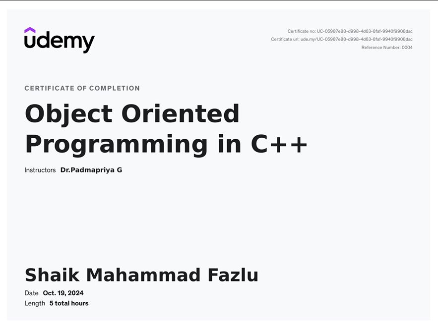 Shaik Mahammad Fazlu on LinkedIn: #cpp #objectorientedprogramming # ... Shaik Mahammad Fazlu on LinkedIn: #cpp #objectorientedprogramming # ...