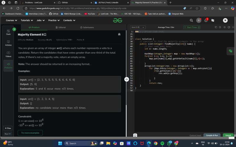 Nikhil Bhange on LinkedIn: #geeksforgeeks #gfg160 #geekstreak2024 #dsa ... Nikhil Bhange on LinkedIn: #geeksforgeeks #gfg160 #geekstreak2024 #dsa ...