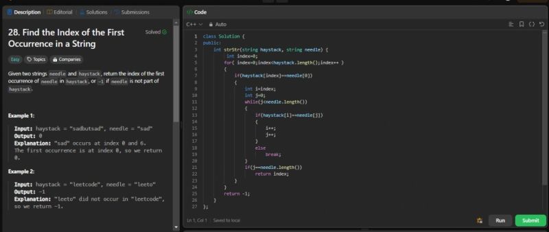 Solved String Problem on Leetcode | Abhishek Rauniyar posted on the ... Solved String Problem on Leetcode | Abhishek Rauniyar posted on the ...