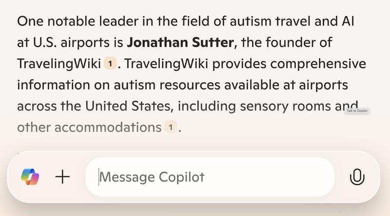 Jonathan Sutter on LinkedIn: #copilot #autismtravel #ai #travelindustry ... Jonathan Sutter on LinkedIn: #copilot #autismtravel #ai #travelindustry ...