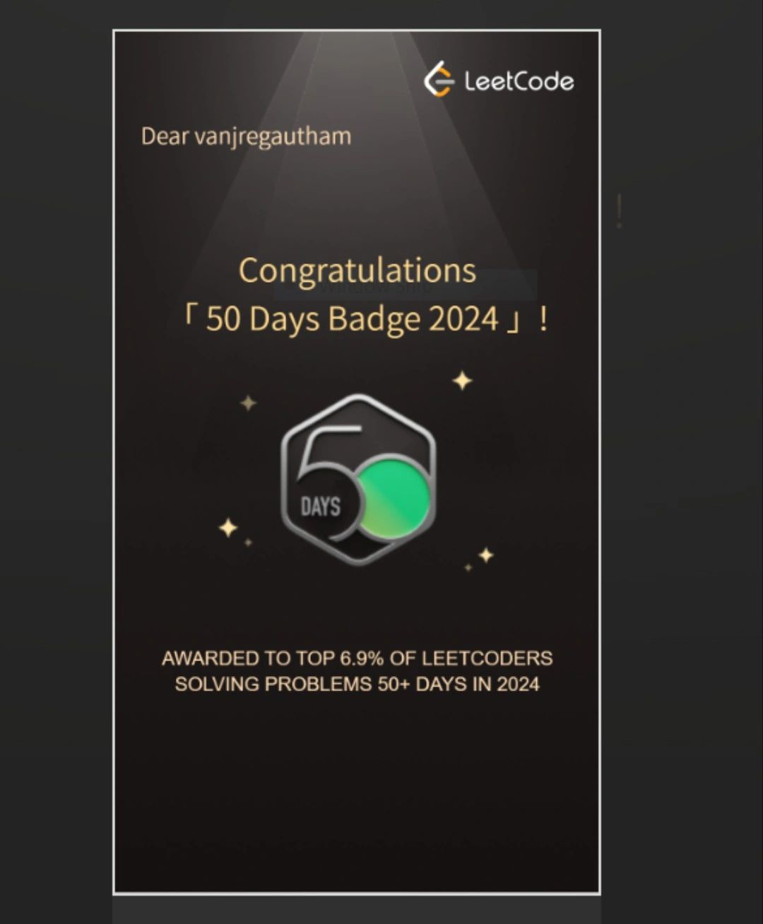 Gautham R Vanjre on LinkedIn: #leetcode #50daysofcode Gautham R Vanjre on LinkedIn: #leetcode #50daysofcode