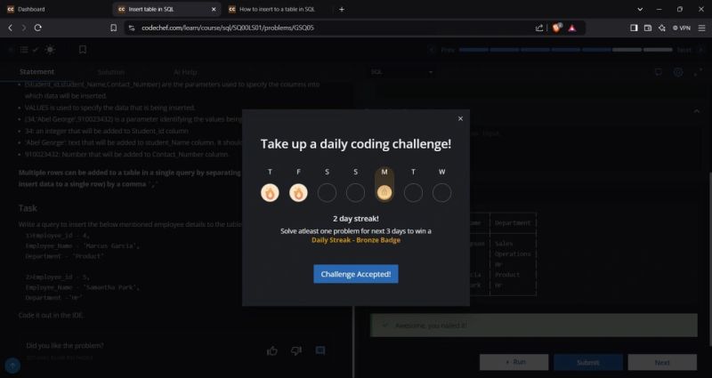 Arjun Dixit on LinkedIn: #101daysofdatascience #sql #codechef # ... Arjun Dixit on LinkedIn: #101daysofdatascience #sql #codechef # ...