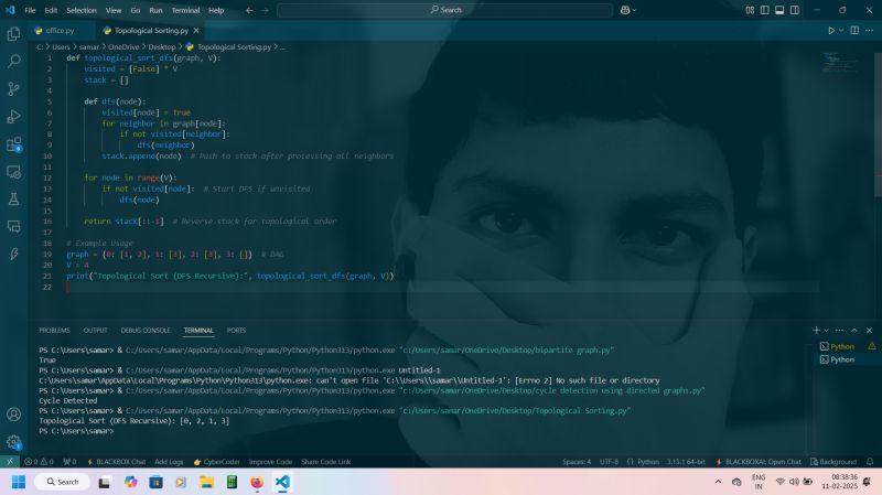 Samarpan Chakraborty on LinkedIn: Topological Sorting Using Multiple ... Samarpan Chakraborty on LinkedIn: Topological Sorting Using Multiple ...