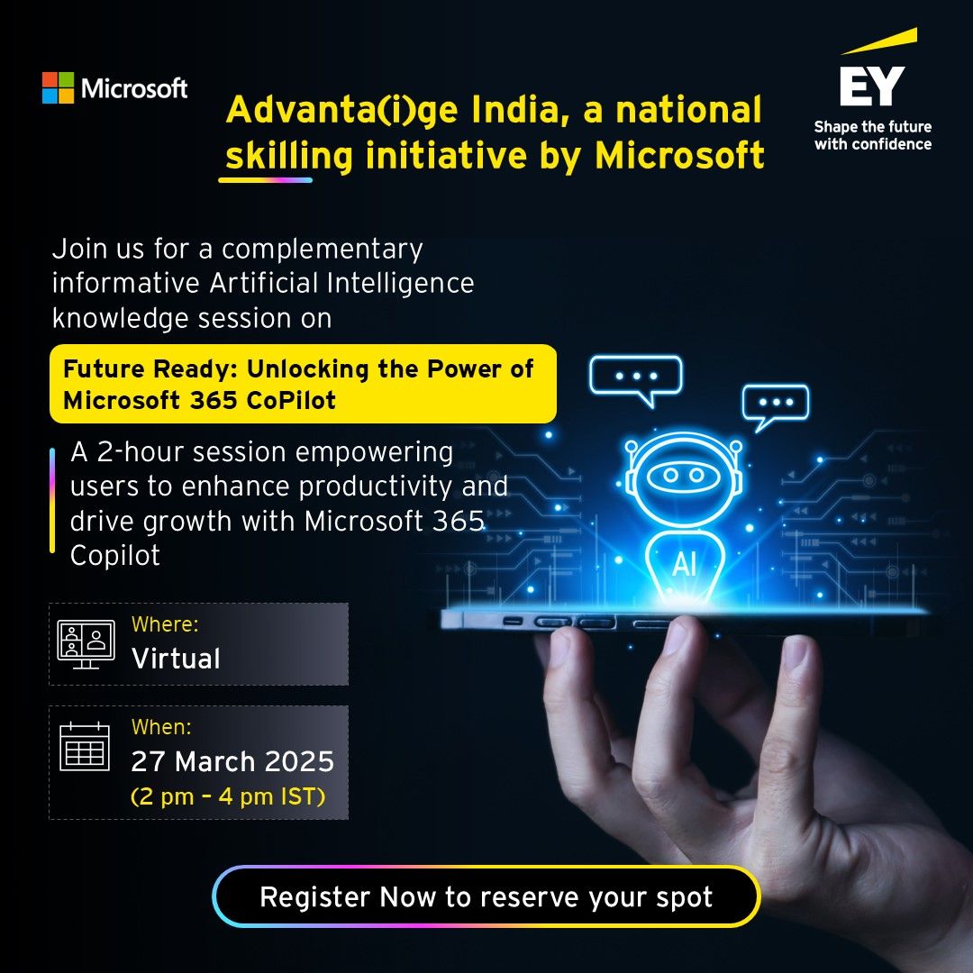 #ai #microsoft #ey #skilling #advanta #artificialintelligence # ... #ai #microsoft #ey #skilling #advanta #artificialintelligence # ...