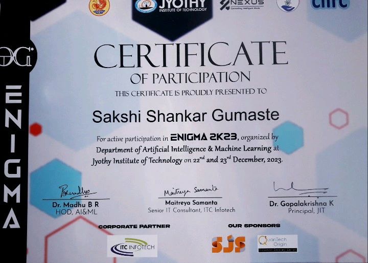SAKSHI SHANKAR GUMASTE on LinkedIn: #enigma #jit #webdevelopment SAKSHI SHANKAR GUMASTE on LinkedIn: #enigma #jit #webdevelopment