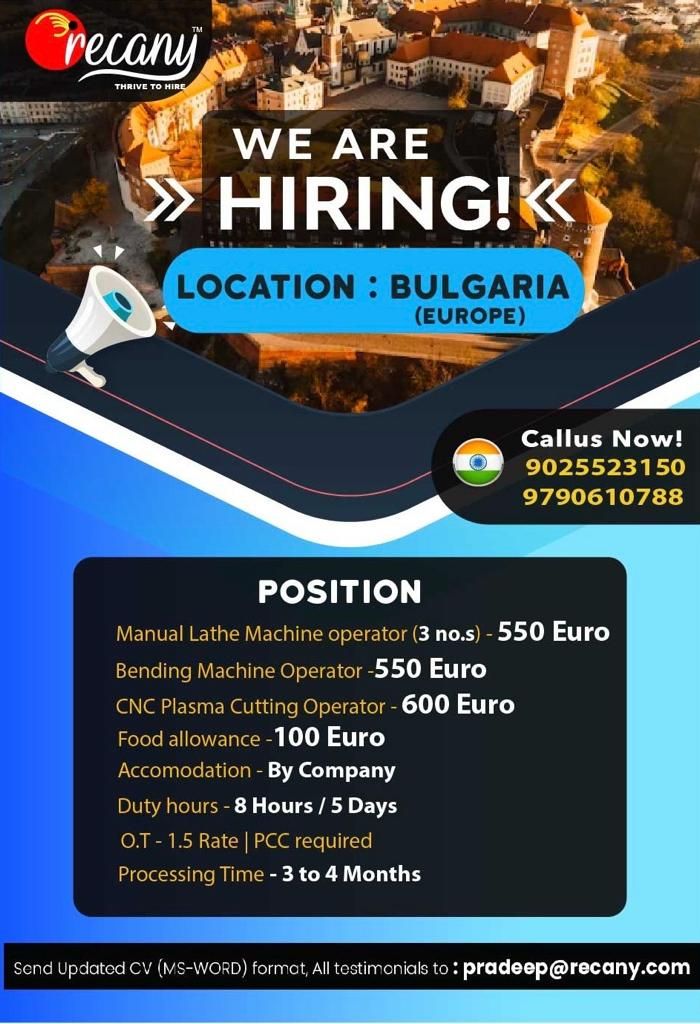 Pradeep Kumar Padhi on LinkedIn: Requirements for Bulgaria (Europe ... Pradeep Kumar Padhi on LinkedIn: Requirements for Bulgaria (Europe ...