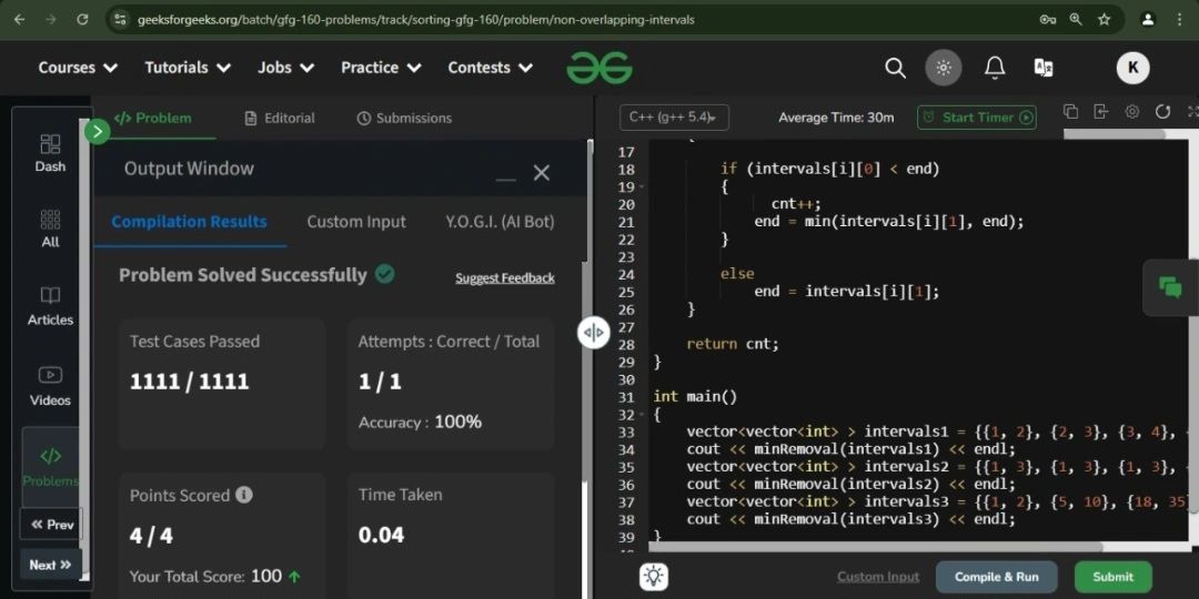 #gfg160 #geekstreak2024 #dsa #problemsolving #codingchallenge… | Kris Mehra #gfg160 #geekstreak2024 #dsa #problemsolving #codingchallenge… | Kris Mehra