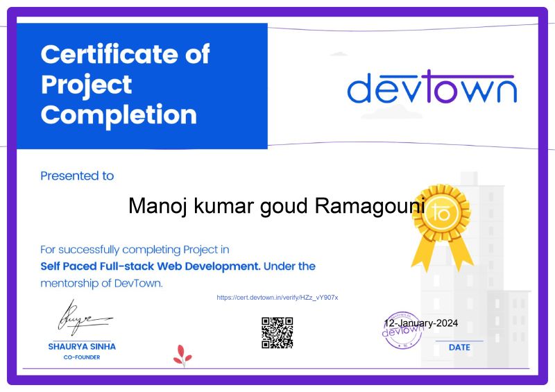 Manoj kumar goud Ramagouni on LinkedIn: #fullstackdeveloper # ... Manoj kumar goud Ramagouni on LinkedIn: #fullstackdeveloper # ...