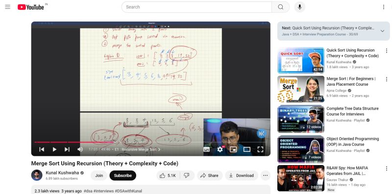 Sri Harsh on LinkedIn: #dsa #mergesort #recursion #algorithms # ... Sri Harsh on LinkedIn: #dsa #mergesort #recursion #algorithms # ...