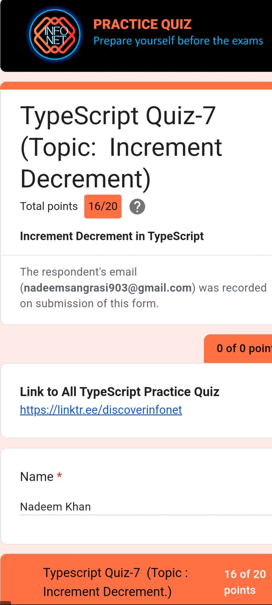 Nadeem Khan on LinkedIn: #typescript #codingquiz #developerskills # ... Nadeem Khan on LinkedIn: #typescript #codingquiz #developerskills # ...