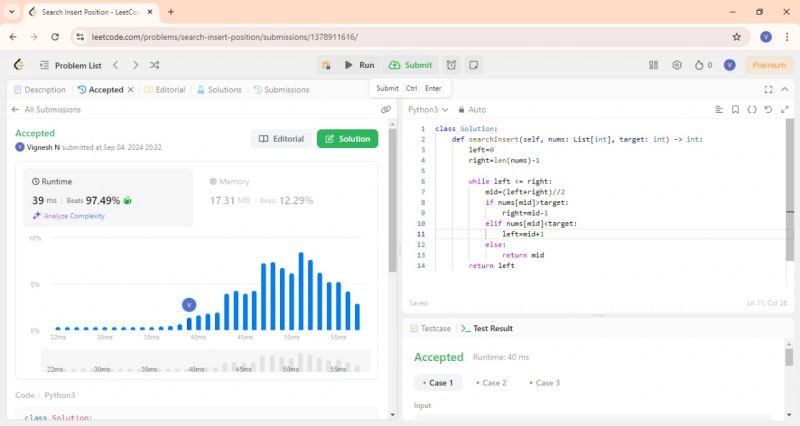 Day 7 of LeetCode Coding Challenge | Vignesh N posted on the topic ... Day 7 of LeetCode Coding Challenge | Vignesh N posted on the topic ...