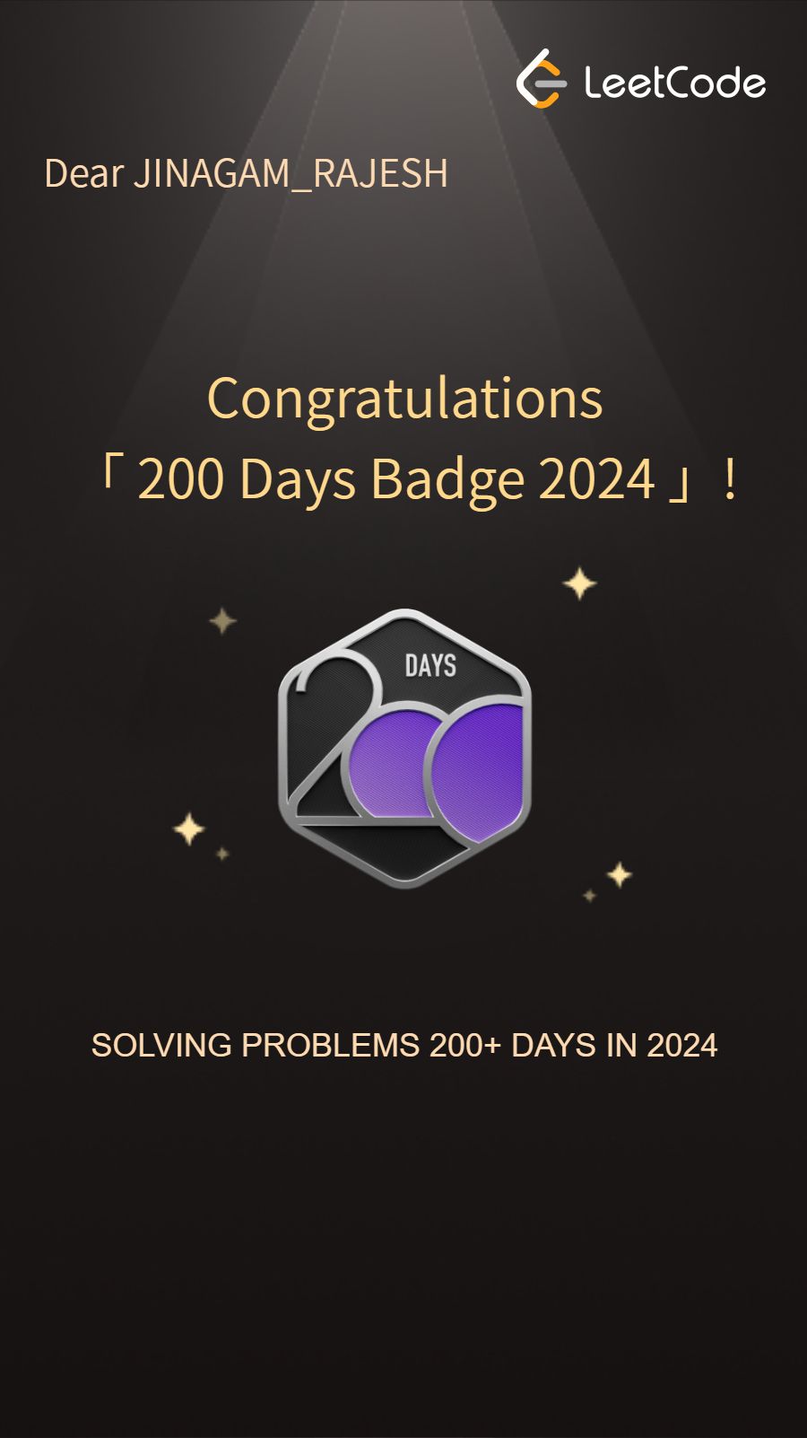 Jinagam Rajesh on LinkedIn: #leetcode #200daysbadge #consistency # ... Jinagam Rajesh on LinkedIn: #leetcode #200daysbadge #consistency # ...