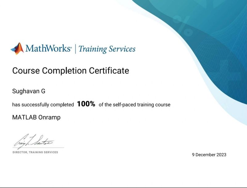 Sughavan G on LinkedIn: #matlab Sughavan G on LinkedIn: #matlab