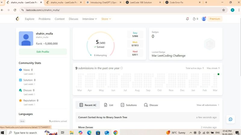 #leetcode #dsa #firststep #codingjourn | SHAHIN MULLA #leetcode #dsa #firststep #codingjourn | SHAHIN MULLA