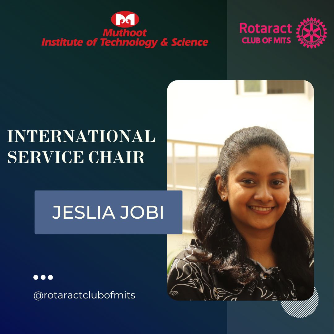 ROTARACT CLUB OF MITS on LinkedIn: Say hello to JESLIA JOBI, our ... ROTARACT CLUB OF MITS on LinkedIn: Say hello to JESLIA JOBI, our ...