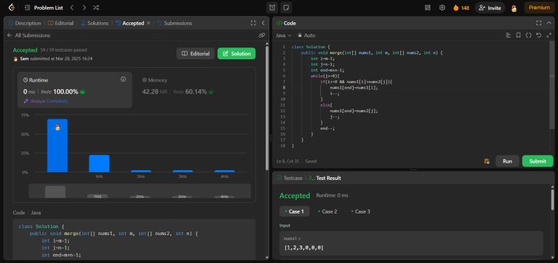 #leetcode #100dayschallenge #sorting #mergesort #twopointers #java ... #leetcode #100dayschallenge #sorting #mergesort #twopointers #java ...