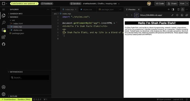 Shah Fazle Elahi on LinkedIn: #codesandbox #webdevelopment #coding # ... Shah Fazle Elahi on LinkedIn: #codesandbox #webdevelopment #coding # ...