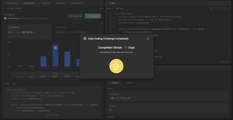 Devang Sethi on LinkedIn: #day13 #50daysofcode #sorting #backtracking # ... Devang Sethi on LinkedIn: #day13 #50daysofcode #sorting #backtracking # ...