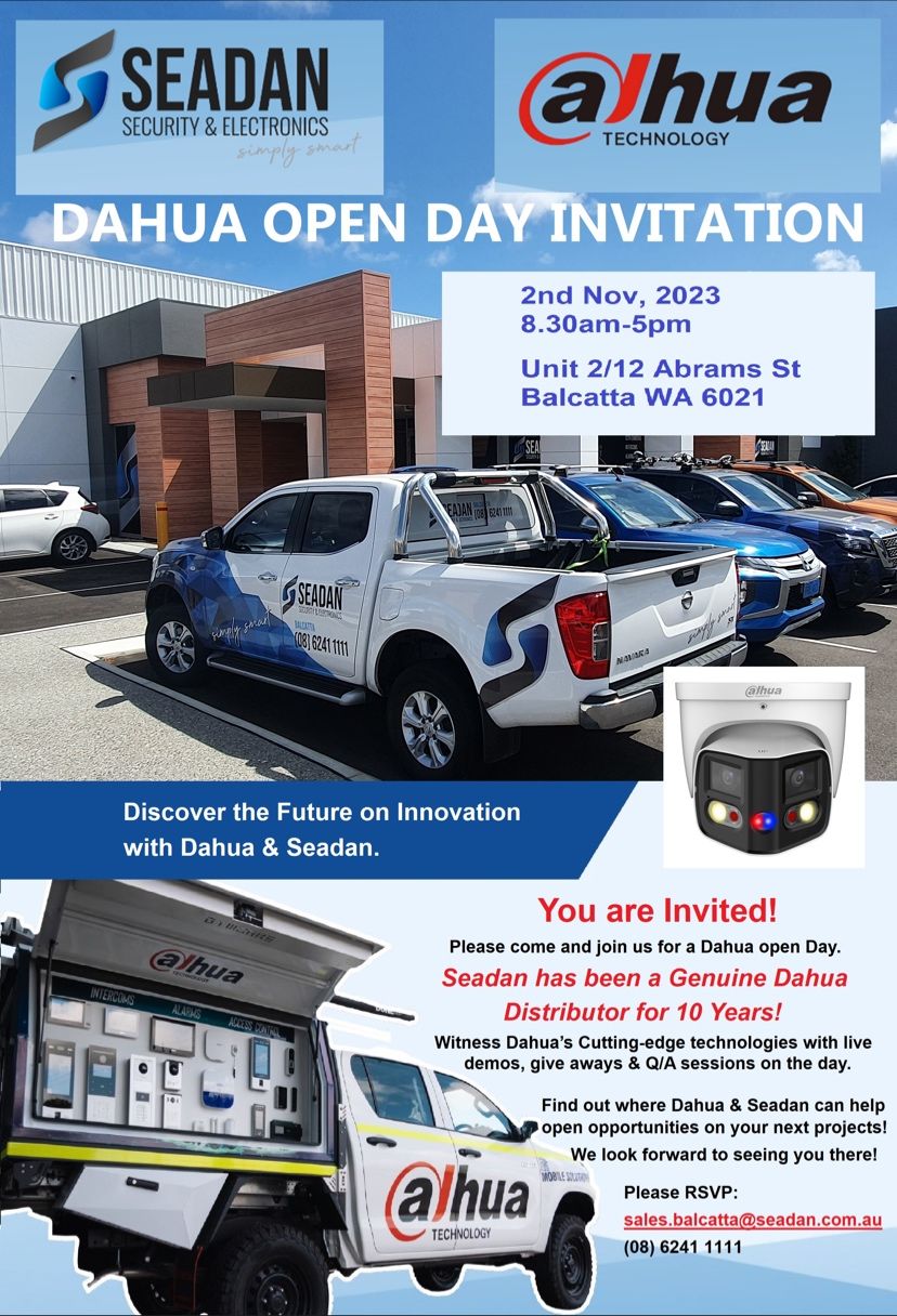 Ibrahim Gungor on LinkedIn: Dahua open day at Seadan Balcatta! Ibrahim Gungor on LinkedIn: Dahua open day at Seadan Balcatta!