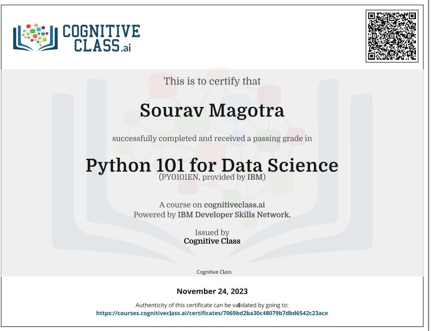 Sourav magotra on LinkedIn: Python IBM Sourav magotra on LinkedIn: Python IBM