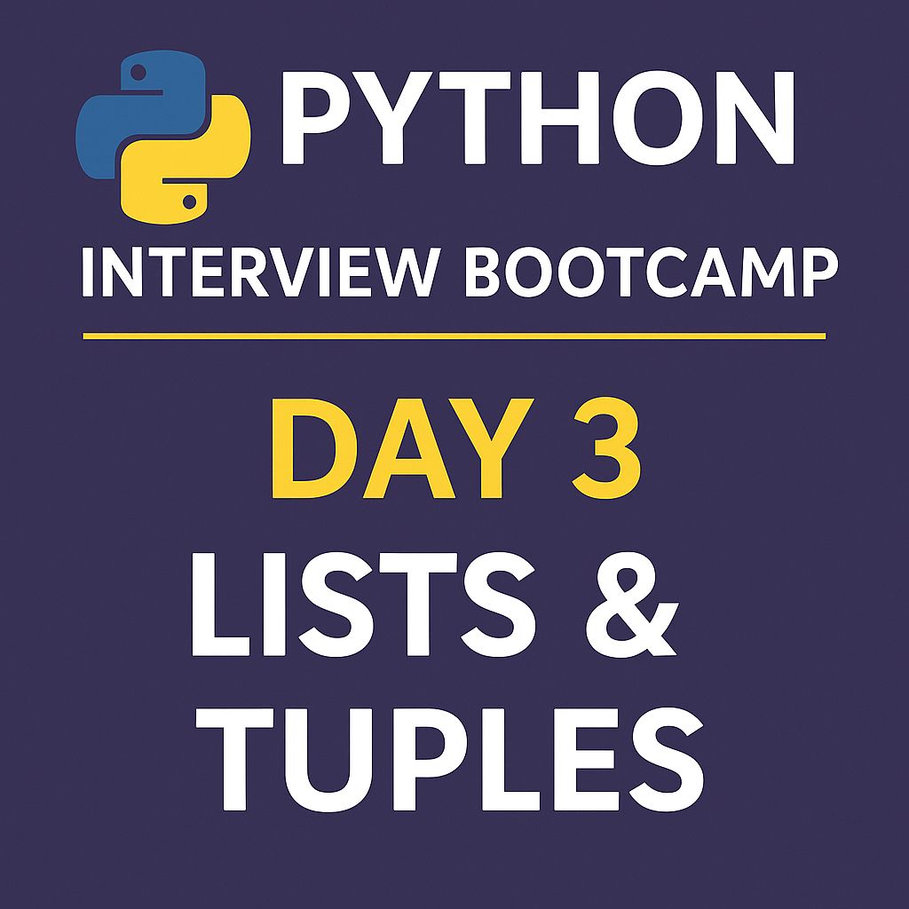 Python Interview Bootcamp: Lists & Tuples | Anand Kumar Singh posted on ... Python Interview Bootcamp: Lists & Tuples | Anand Kumar Singh posted on ...