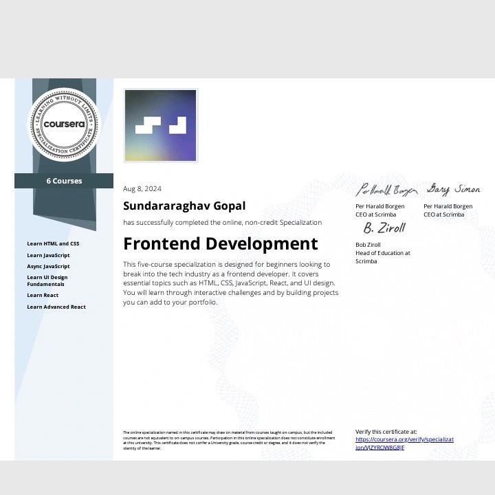 Sundara Raghav G on LinkedIn: #ksrct #csbs #coursera #webdevelopment Sundara Raghav G on LinkedIn: #ksrct #csbs #coursera #webdevelopment